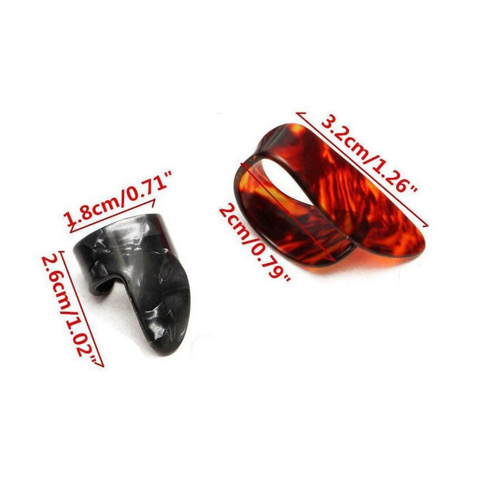 Finger Thumb Guitar Picks Thumbpick Fingerpicks Shell Plectrum Guitar ...
