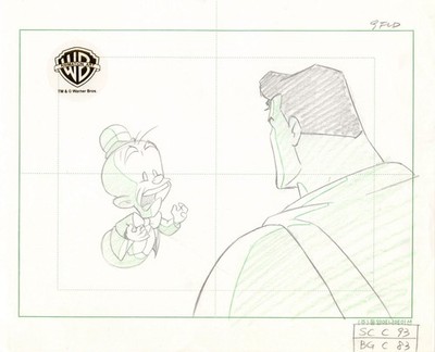 WB-Superman Animated Series-Original Production Drawing-Superman/Mr ...