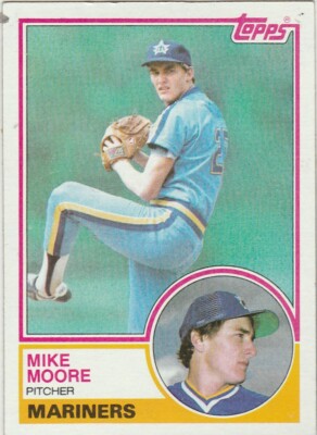 FREE SHIPPING-MINT-1983 Topps #209 Mike Moore Mariners PLUS BONUS CARDS ...
