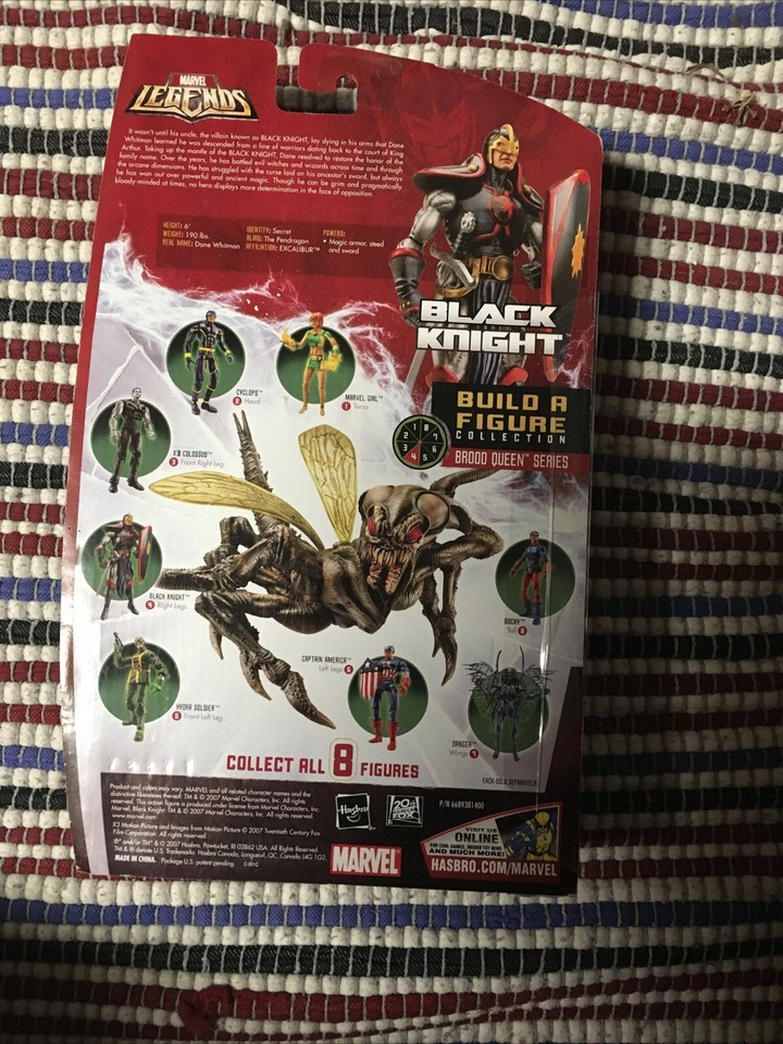 2007 Hasbro Marvel Legends Black Knight BAF Brood Queen series Sealed ...