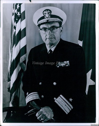 1956 Photo Rear Admiral Carl Benton Jones Usn Allied Warship Cdr ...