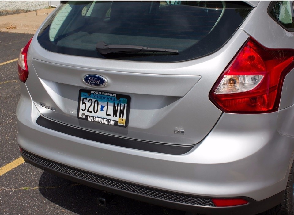 Rear Bumper Sill Cover Protector Matte Black Fits Ford Focus Hatchback ...