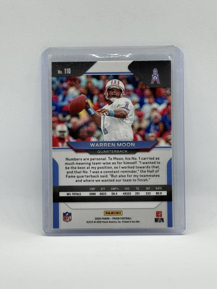 2020 Panini Prizm Football Warren Moon Base Card #110 Houston Oilers | eBay