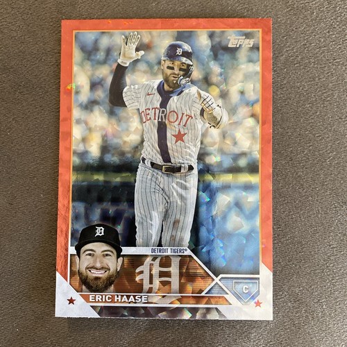 2023 Topps Series 2 Red Foil 41/199 Eric Haase #591 Detroit Tigers SP ...