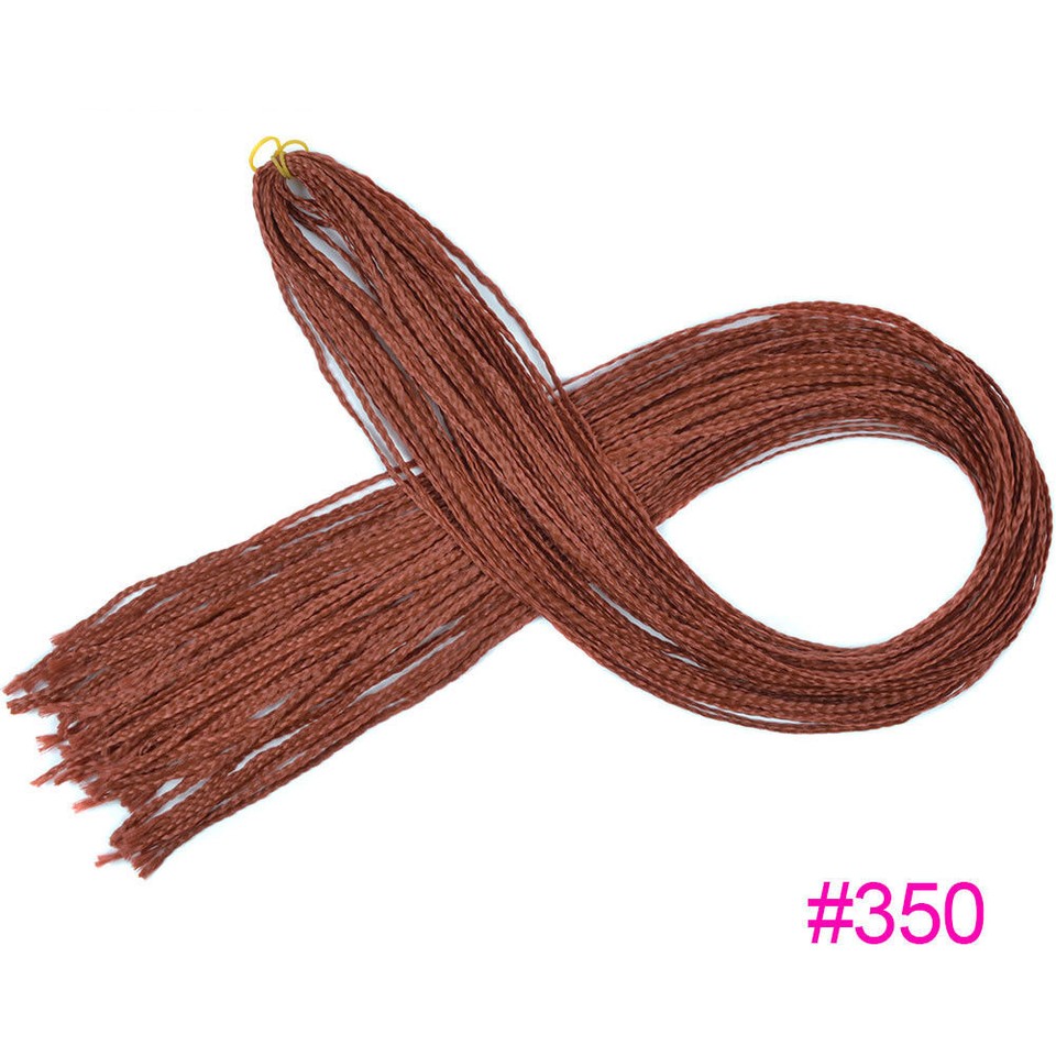 28" Thin Long Box Braids Crochet Braiding Hair Extensions Micro Dreads ...