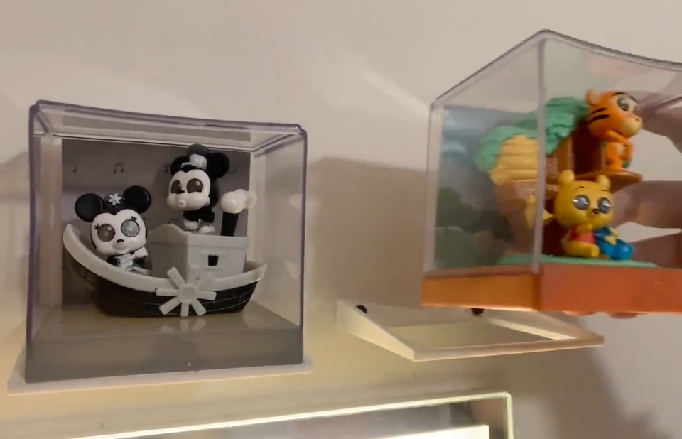 Disney Doorables Movie Moments | Wall Mount Display Shelf Stand | 3 ...