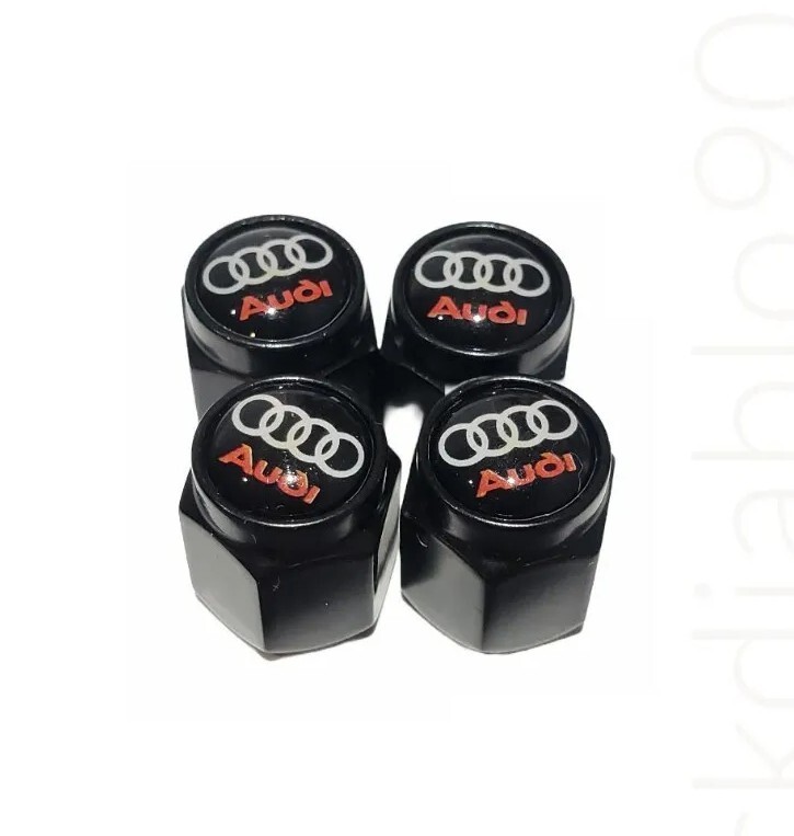 Audi Valve Stem Caps Black | eBay