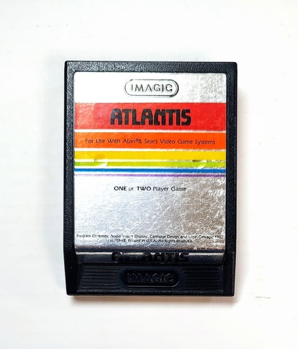 Atlantis ATARI 2600 Video Game Cartridge Only 1982 (Tested See Photos ...