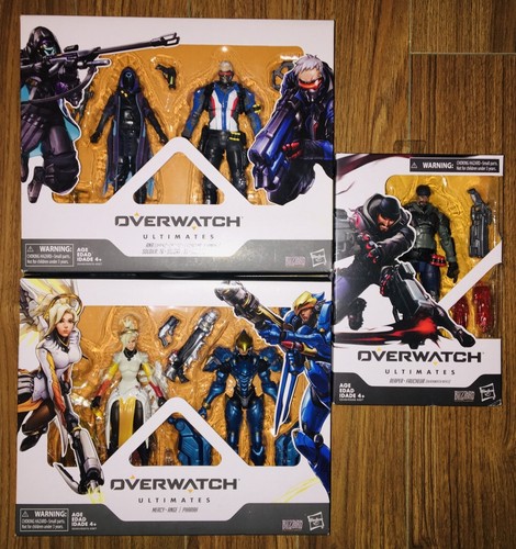 Overwatch Ultimates Mercy Pharah Ana Soldier 76 Reaper Figures Hasbro ...