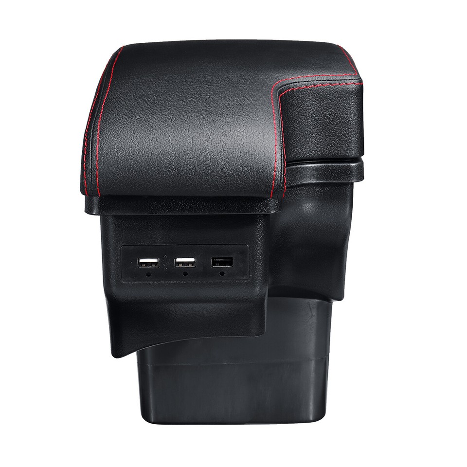 For Nissan Juke 10-19 Center Console USB Armrest Storage Compartment ...