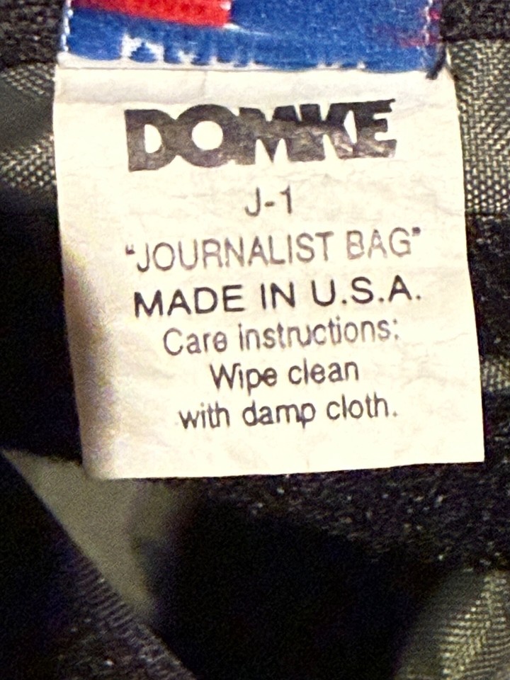 Domke J-1 Journalist Camera Bag, Black #700J1B | eBay