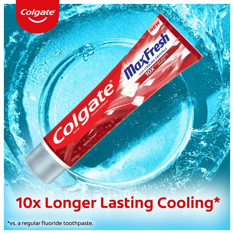 Colgate MaxFresh Toothpaste with Menthol for Super Fresh Breath, 600g ...