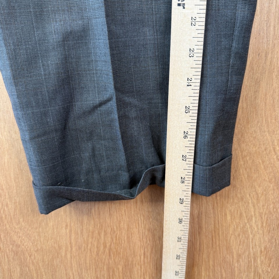 Tommy Hilfiger Suit Mens 44R Green Glen Check 2 Button 100% Wool Pants ...