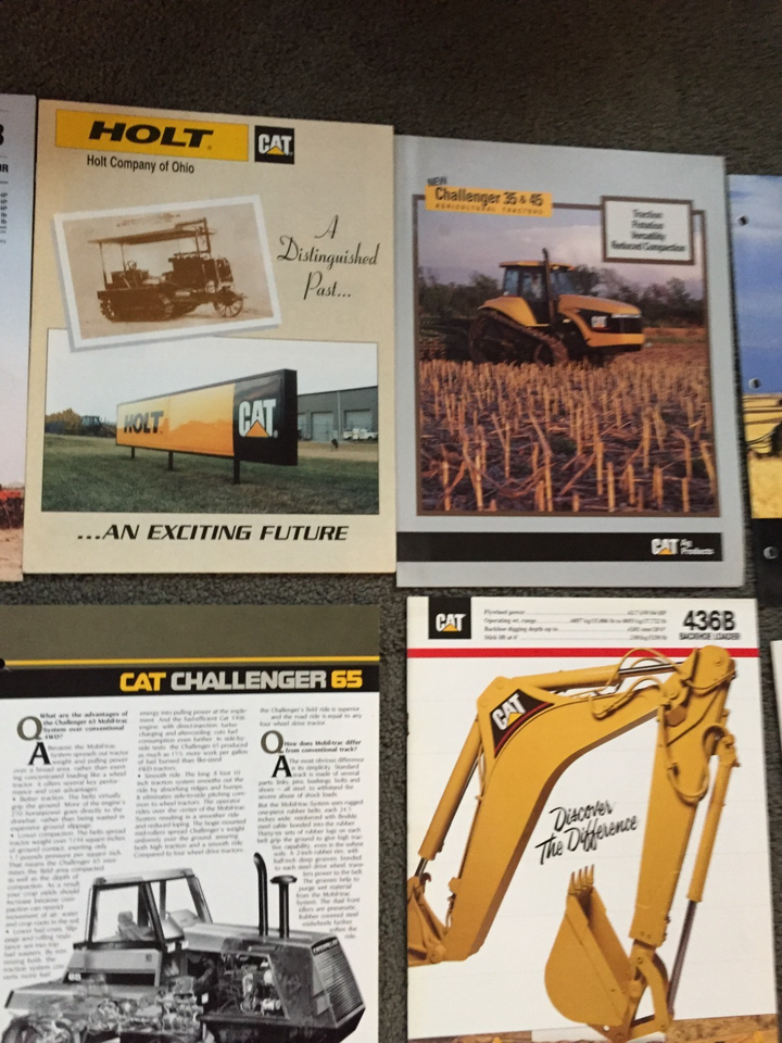 MASSIVE Lot of 43 Caterpillar CAT Industrial equipment brochures ...