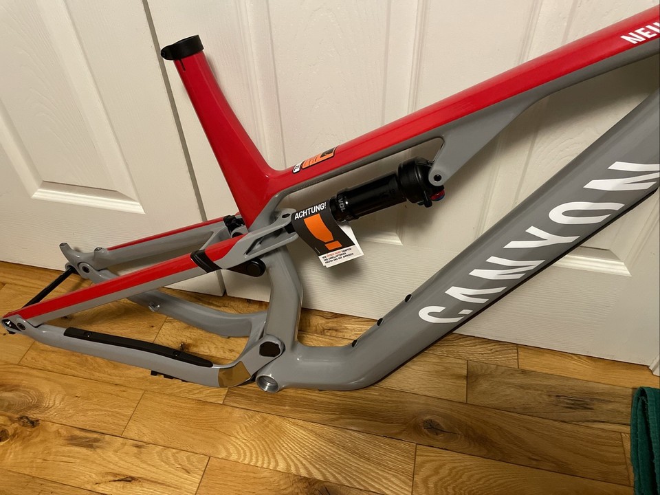 BRAND NEW 2021 Canyon Neuron CF8 Frame W 130mm FOX Perf Elite Fork Size ...