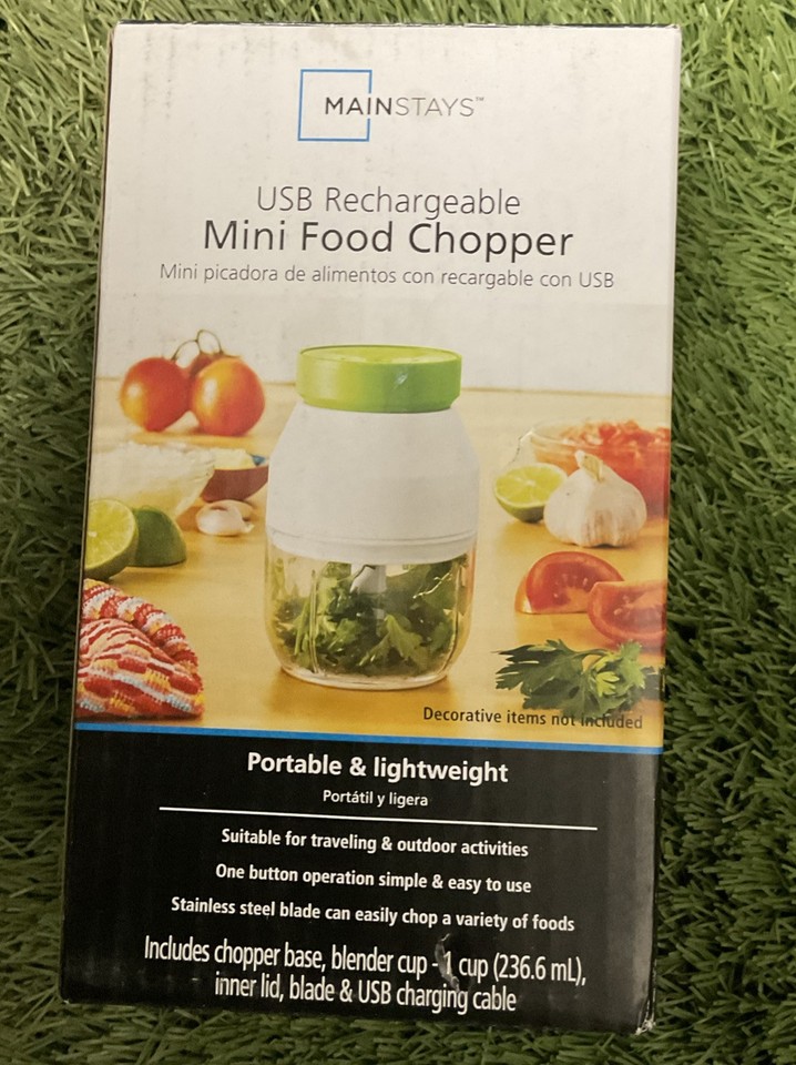 Mainstays USB Rechargeable Mini Food Chopper | eBay