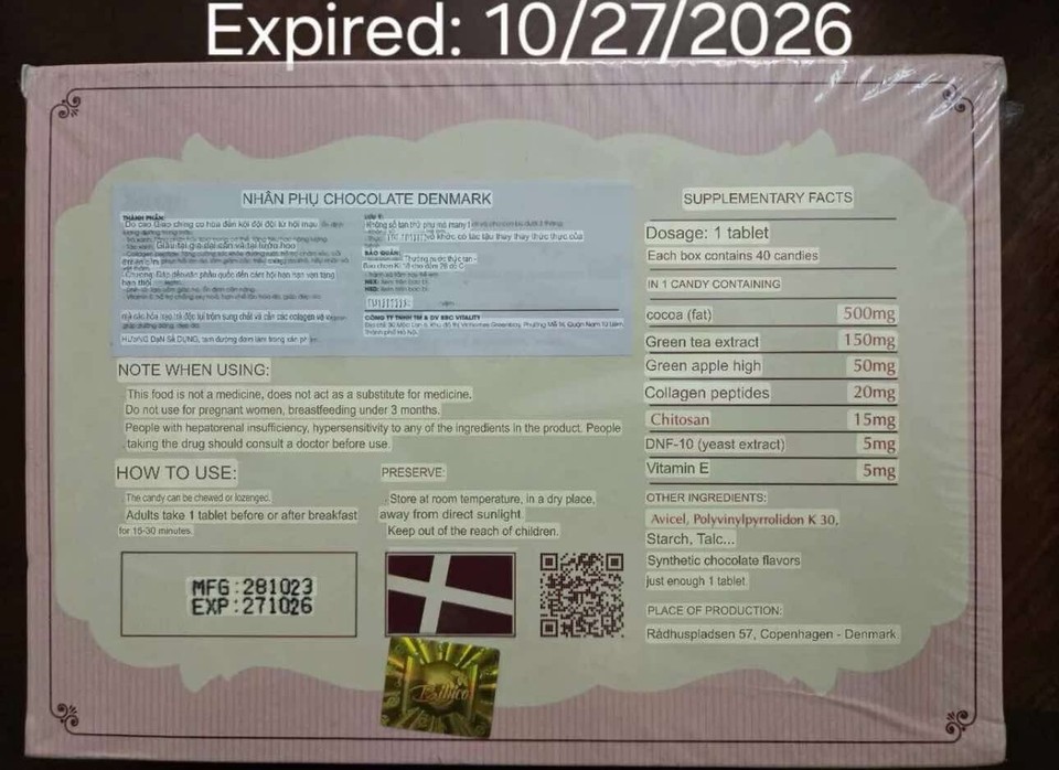 Danish Chocolate for Weight Loss 40 Slik | eBay