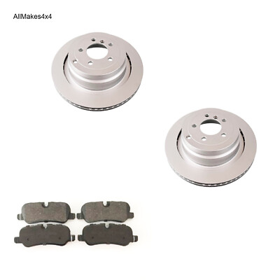 LAND ROVER REAR BRAKE ROTOR DISC & PAD SET RANGE 06-09 LR031844 ...
