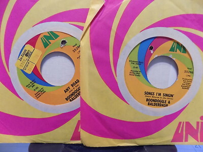 BOONDOGGLE & BALDERDASH Any Road/SONGS I'M SINGIN' Uni 45 | eBay
