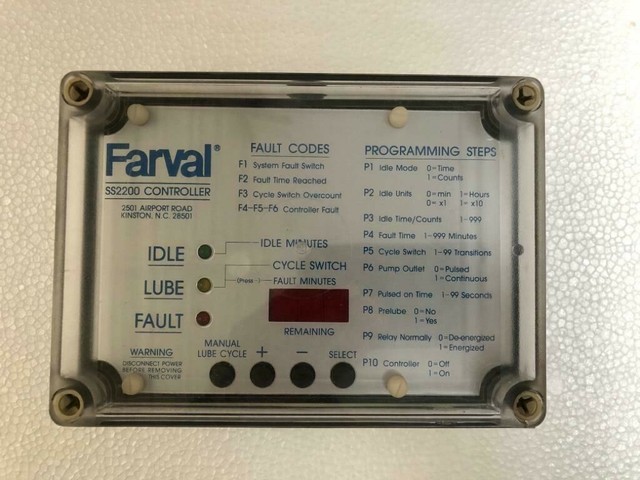 Farval SS2200 Lubrication System Controller Module Luber for sale ...