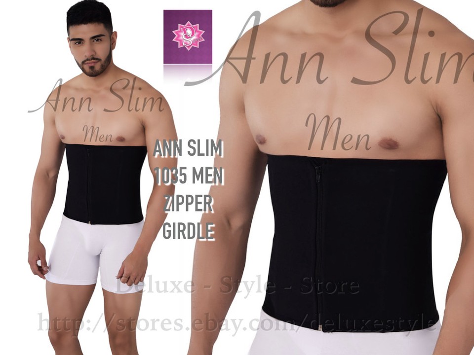 Ann Slim 1035 Men Zipper Girdle FREE SHIP NEXTDAY COLOMBIAN MEN FAJA ...