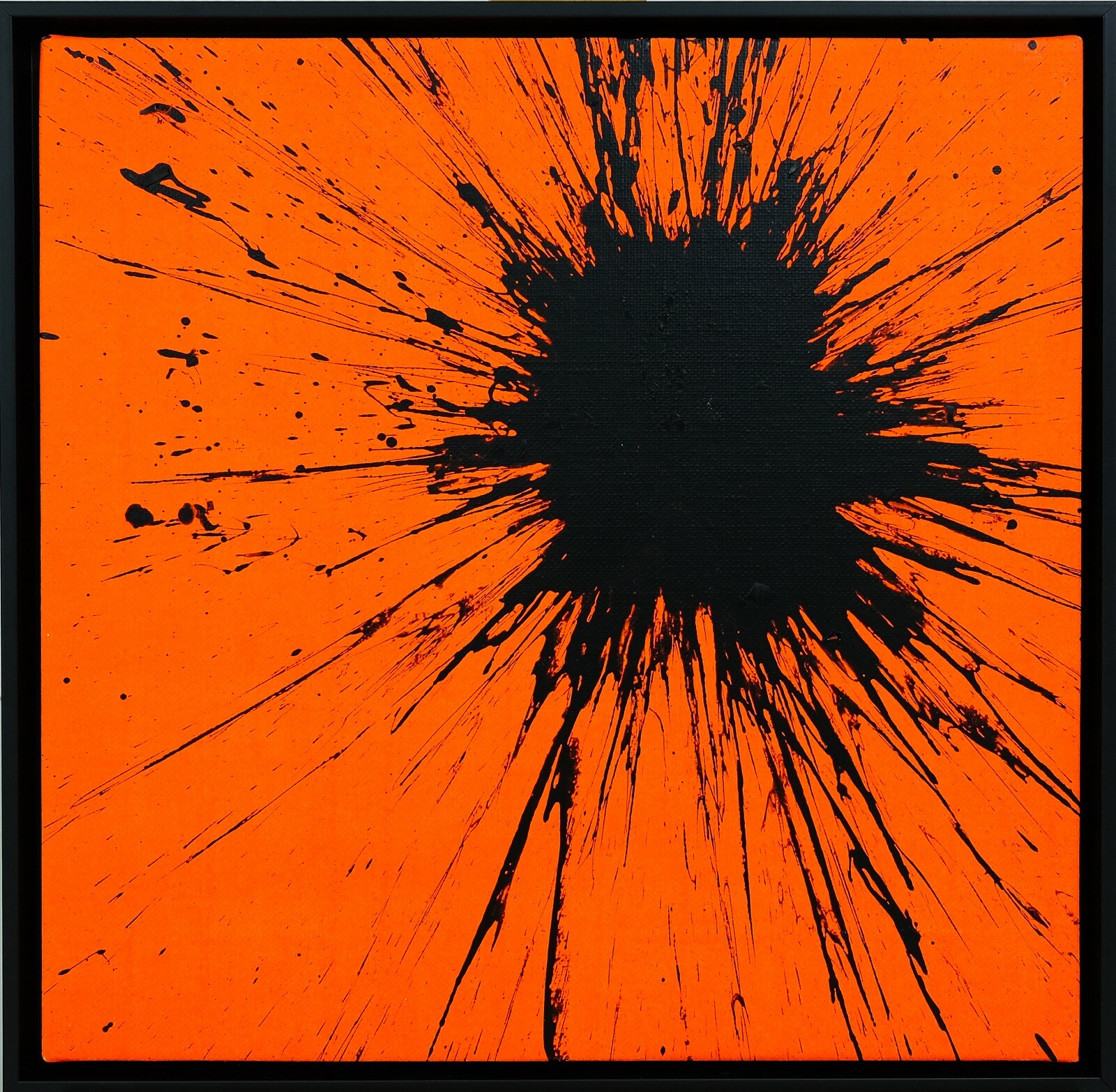 Orange Neon - Julian T - Painting Original - Impact Fluo - 19 11/16X19 ...