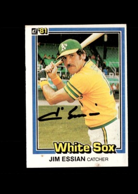 Jim Essian 1981 Donruss Oakland A's authentic autographed card | eBay