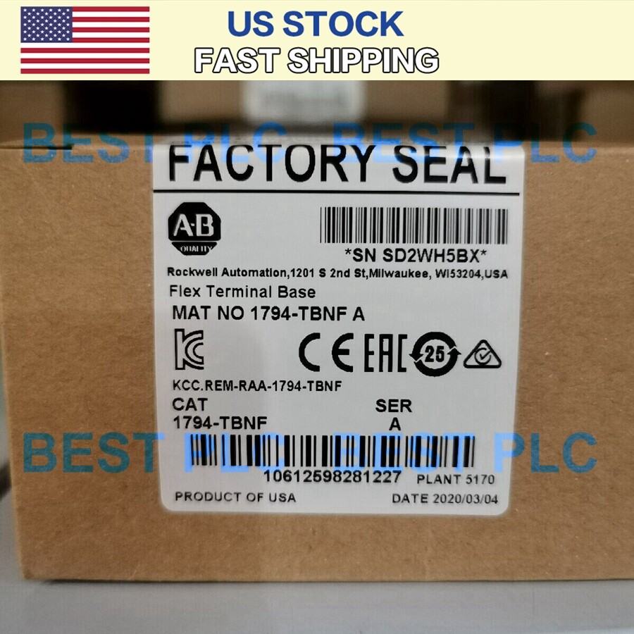 New Allen-Bradley AB 1794-TBNF SER A Flex Terminal Base Module 1794TBNF ...