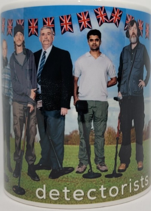 Detectorists MUG Metal Detectors Andy Lance Terry Russell Hugh Sheila ...
