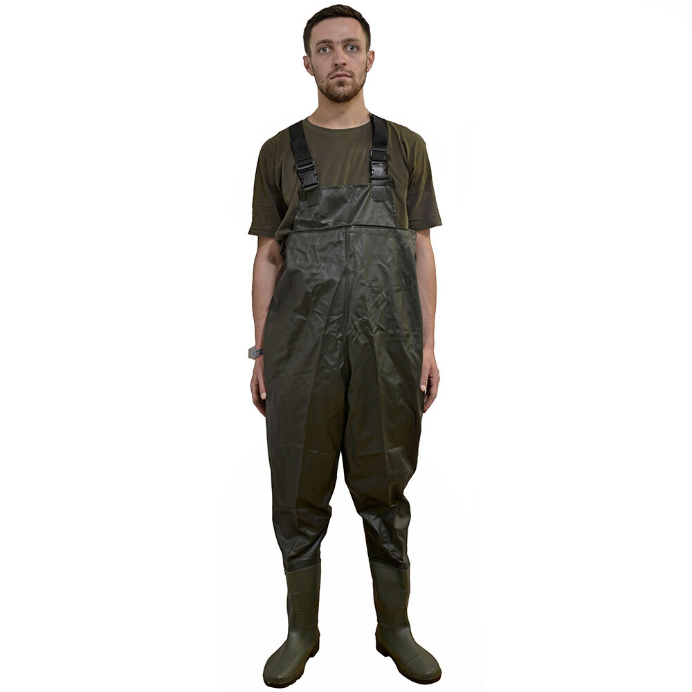 Chest Waders PVC Waterproof Size 7 8 9 10 11 12 Fly Coarse Fishing ...