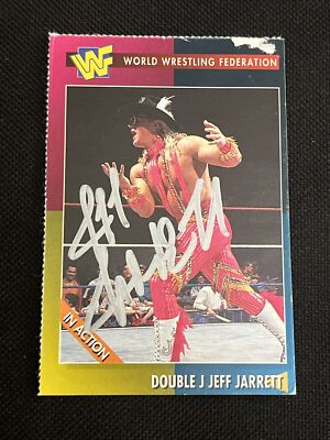 DOUBLE J JEFF JARRETT 1995 WWF WRESTLING MAGAZINE SIGNED AUTOGRAPHED ...