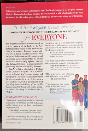 Paul for Everyone - Romans, Chapters 9-16 by N. T. Wright (2005, Trade ...