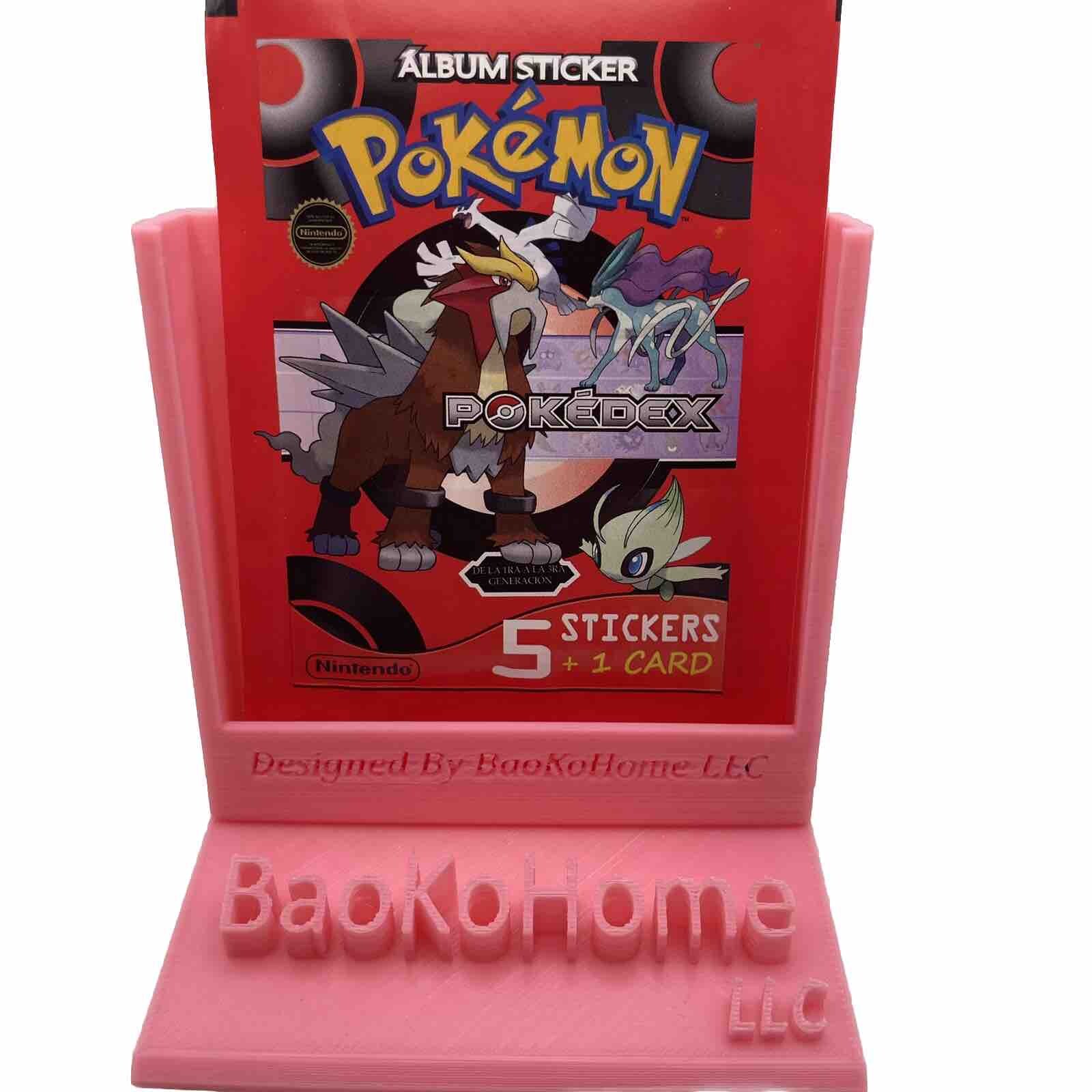 Pokemon TCG Pokedex Album Sticker red pack new factory sealed rare - US ...