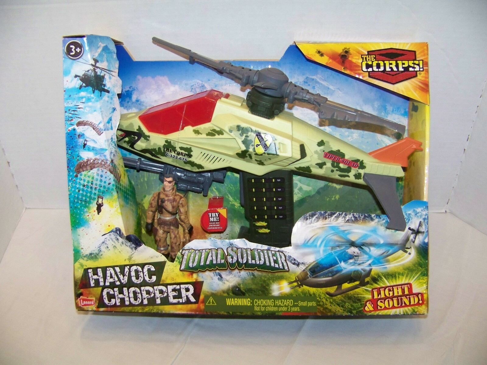 LANARD TOYS THE CORPS TOTAL SOLDIER HAVOC CHOPPER HELICOPTER. NEW ...