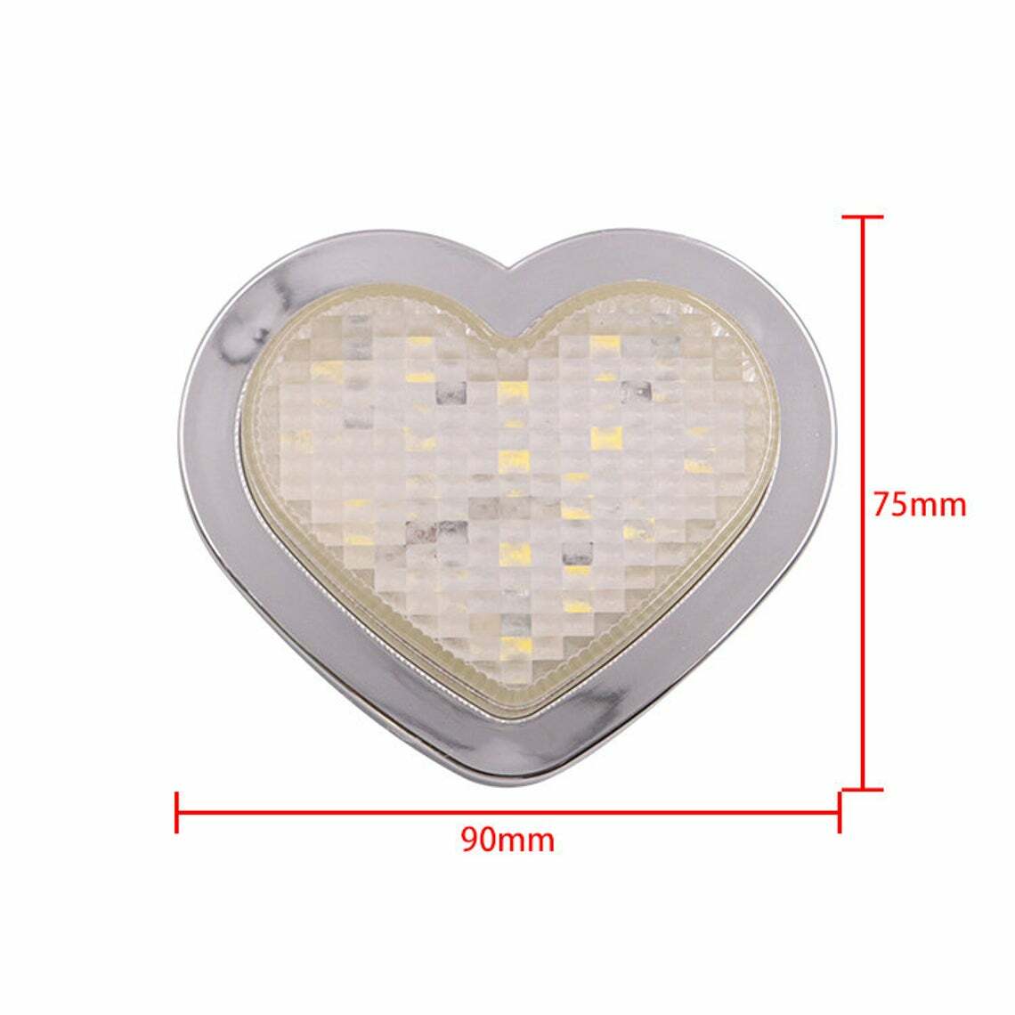 1PCS Clear Heart Shaped Side Marker / Accessory / LED Light / Turn ...