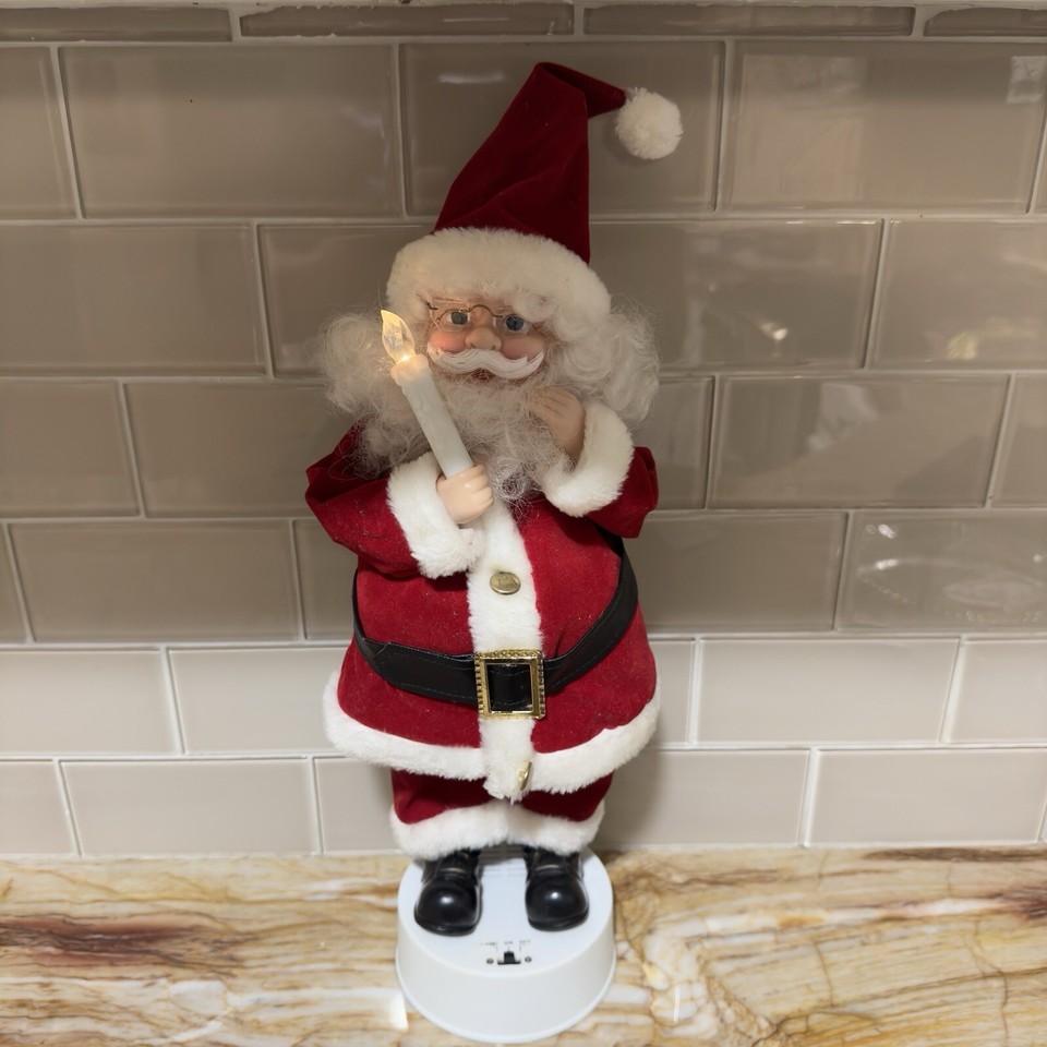 Vintage Telco Motionettes of Christmas Santa Claus Lighted Animated ...