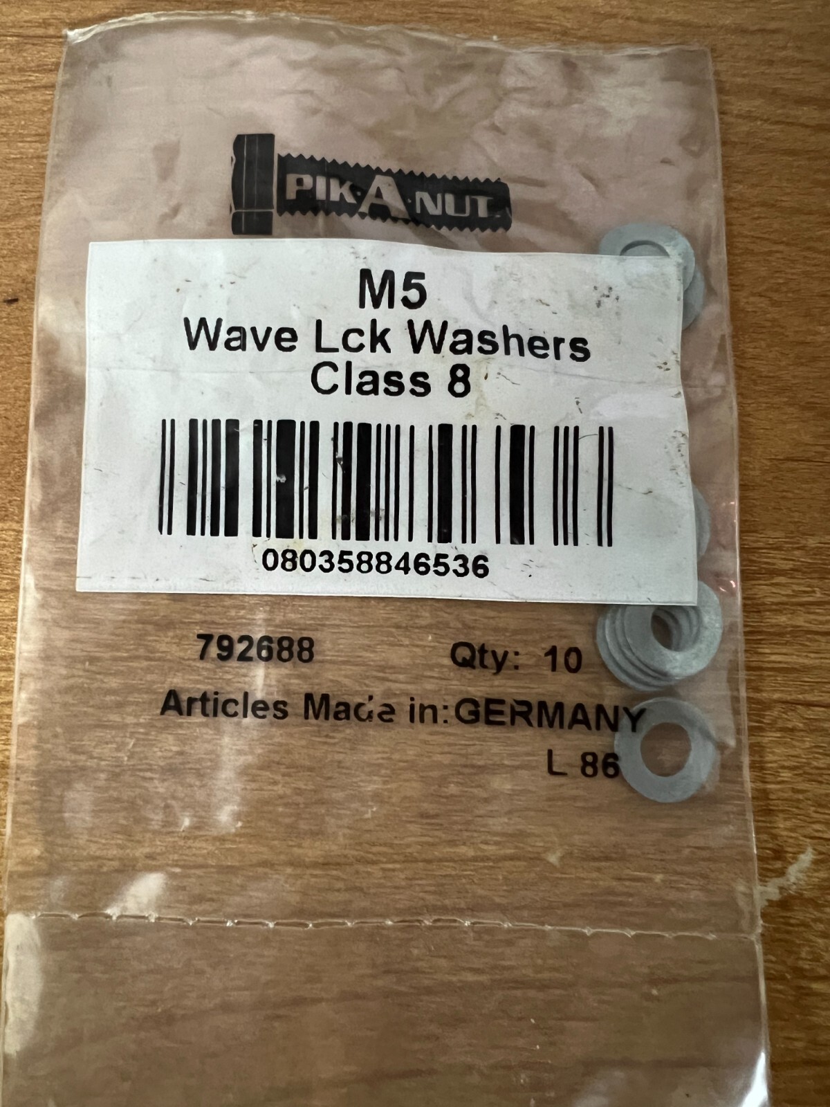 Pack Of 10 M5 Wave Lock Washers Class 8 Made In Germany | eBay
