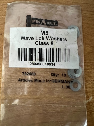 Pack Of 10 M5 Wave Lock Washers Class 8 Made In Germany | eBay