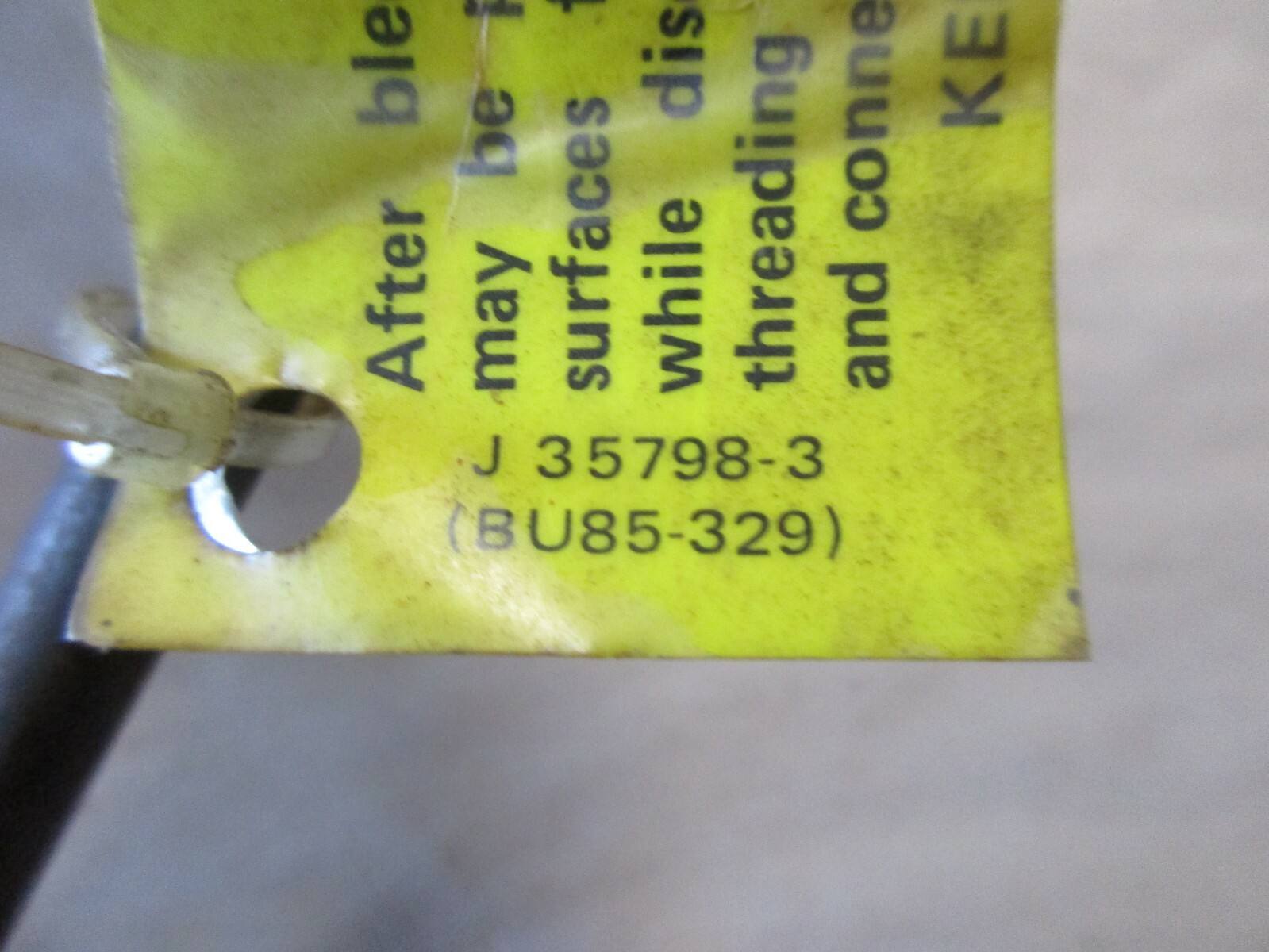 KENT MOORE TOOL J-35798-3 PRESSURE BLEEDER ADAPTER | eBay