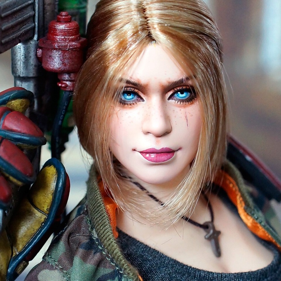 Custom art doll repaint head 1/6 Action figure head sculpt OOAK dolls ...