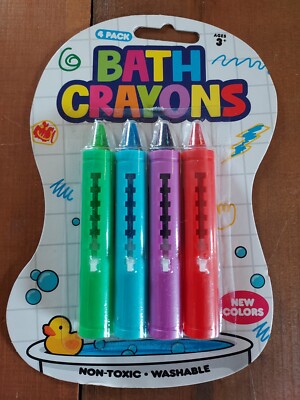 4-Pack Bath Crayons, Washable Crayons, Non-Toxic Bathtub Crayons | eBay