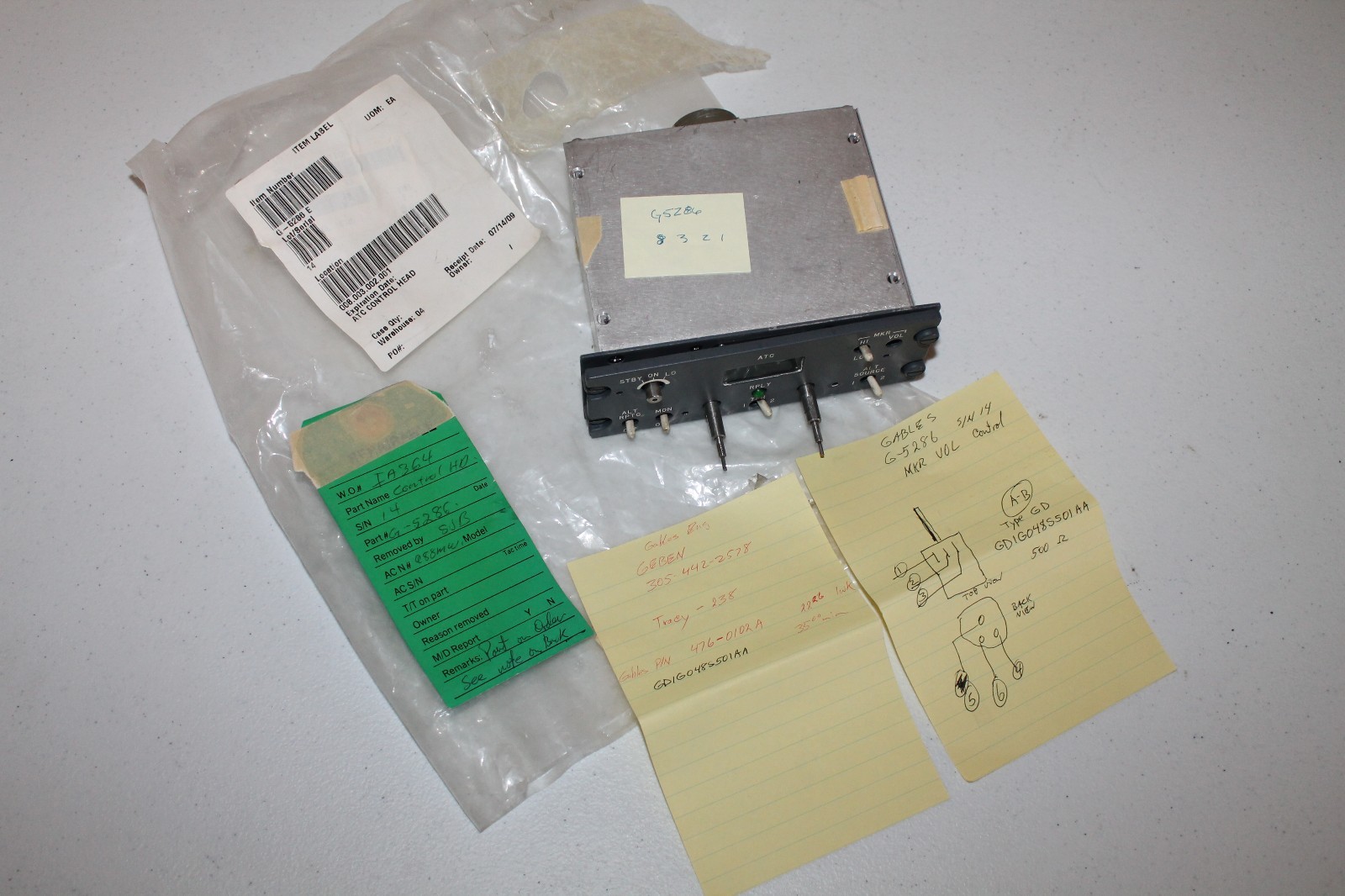 Gables Engineering ATC Control Head G-5286 | eBay