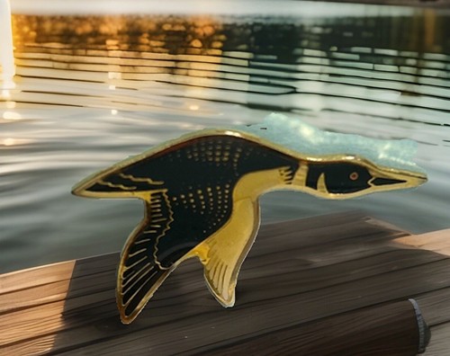 Loon in Flight Lapel Pin , Tie Tack ©G&G MPLS | eBay