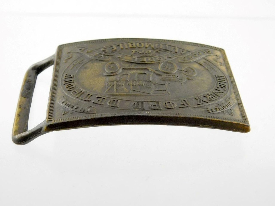 Vintage Henry Ford Detroit Automobiles Record Model T Year Metal Belt ...
