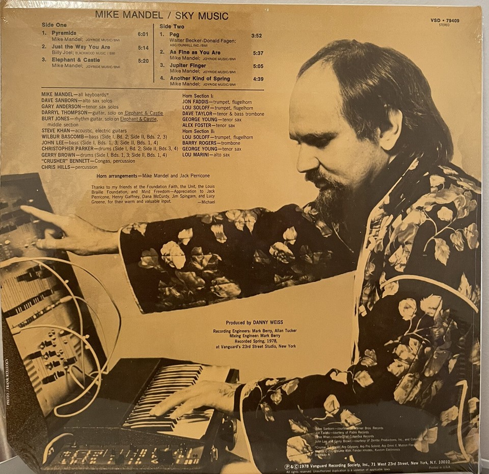 Mike Mandel - Sky Music - New Sealed Jazz Fusion LP | eBay