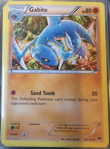 Gabite # 69/122 XY: Breakpoint Set Pokemon Trading Cards TCG Game NM ...