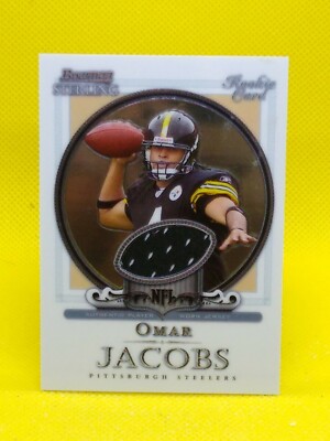 Omar Jacobs 2006 Bowman Sterling ROOKIE JERSEY #BS-OJ Steelers Bowling ...