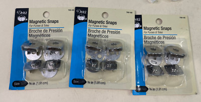 Lot of 3! Dritz 760-65 Magnetic Snap, Square, 3/4-Inch, Nickel | eBay
