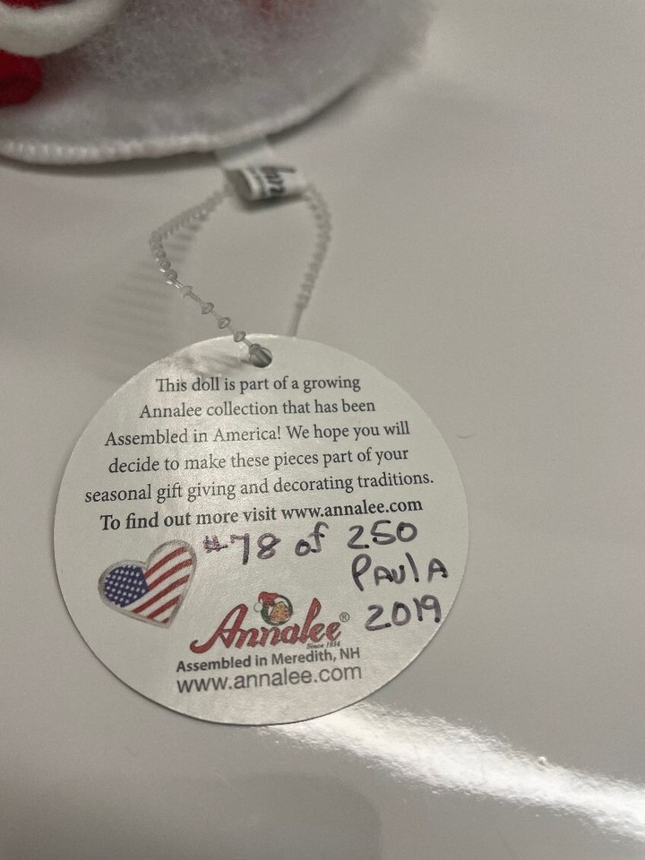 Annalee 6" Letter to Santa Mouse 2019 Limited Edition Exclusive RARE ...