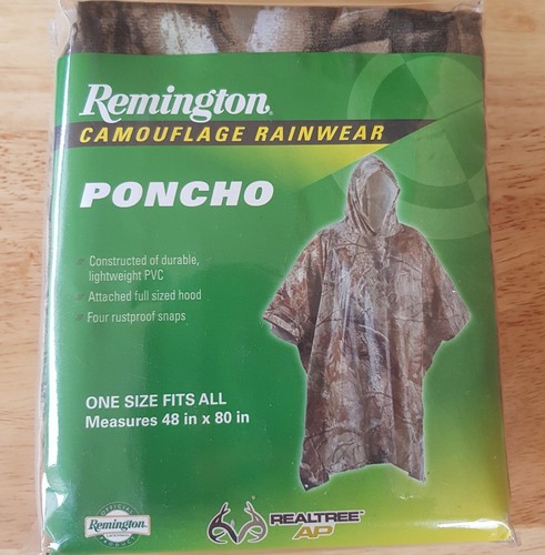 Remington Realtree AP Camo Poncho Raincoat | eBay Australia